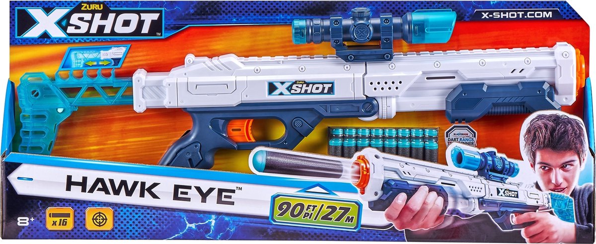 ZURU X-Shot - Excel Hawk Eye Blaster + 16 Darts | bol