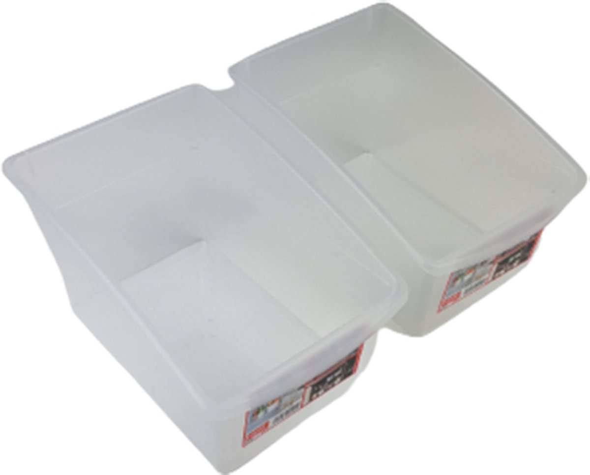 Sorteerbakken voor kast of koelkast - Transparant - Kunststof - 24 x 15 ...