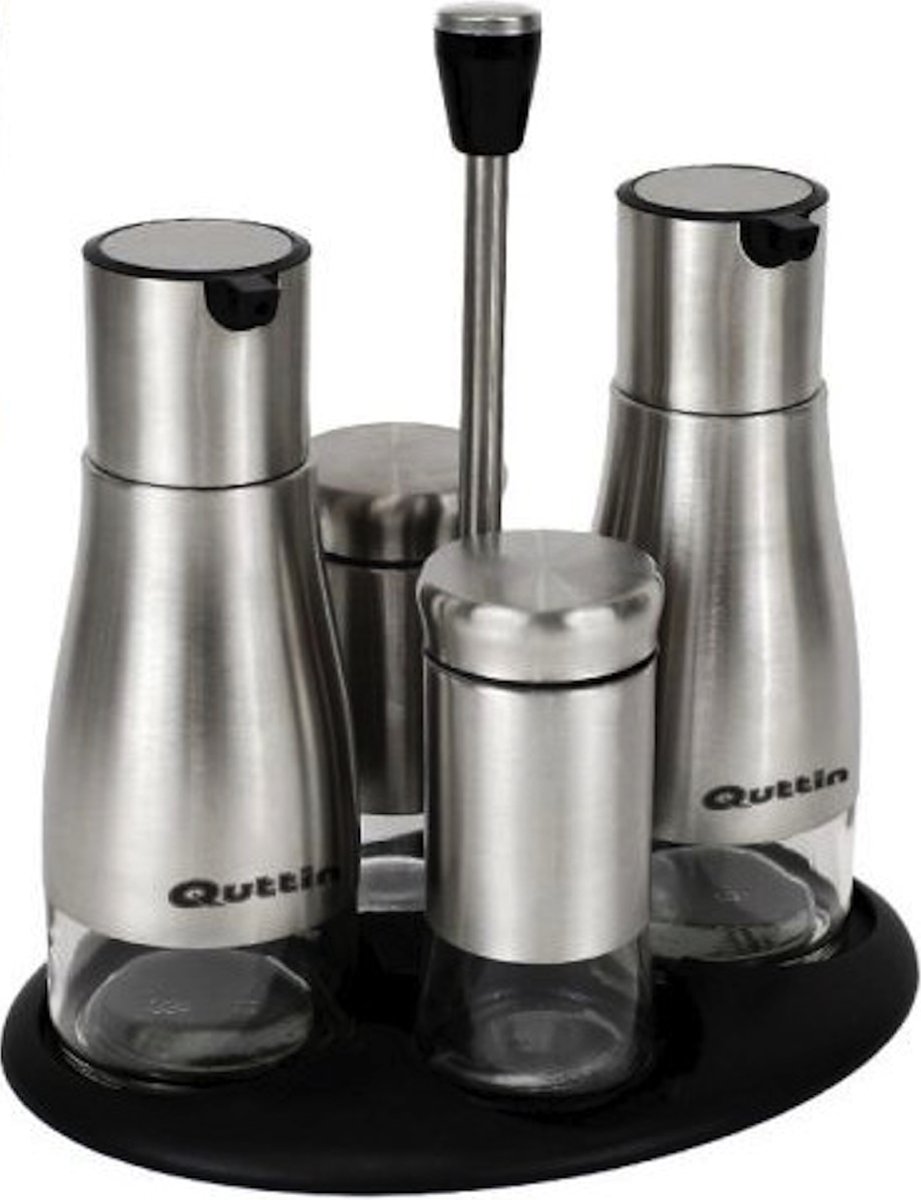 Olie en Azijn stel - Olie en Azijn set - Zout en Peper set - RVS en ...