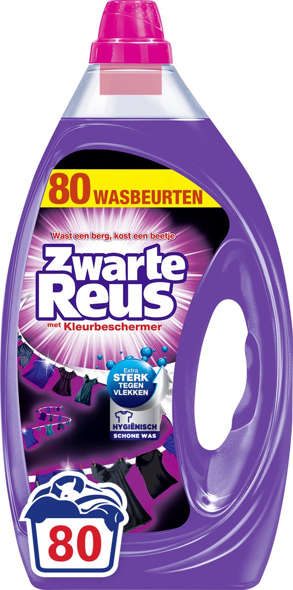 Zwarte Reus Gel Vloeibaar Wasmiddel - Zwarte Was -Voordeelverpakking ...