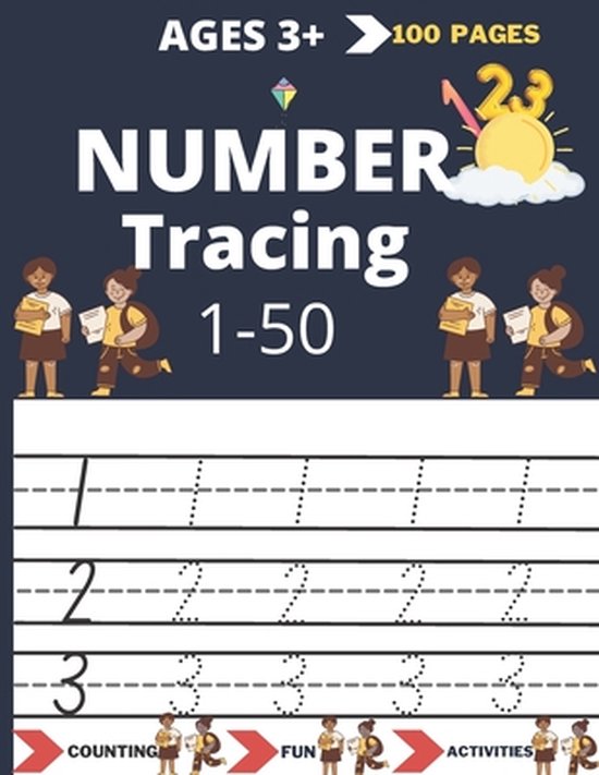 Number Tracing Book for Preschoolers and Kids Ages 3-5: Trace Numbers ...