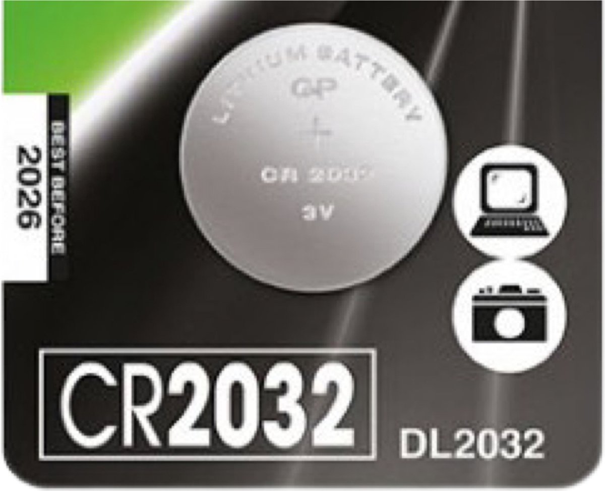 GP Batterijen CR 2032 - Knoopcel - Lithium - 3Volt - SUPER DEAL - 100 STUK(S) | bol.com