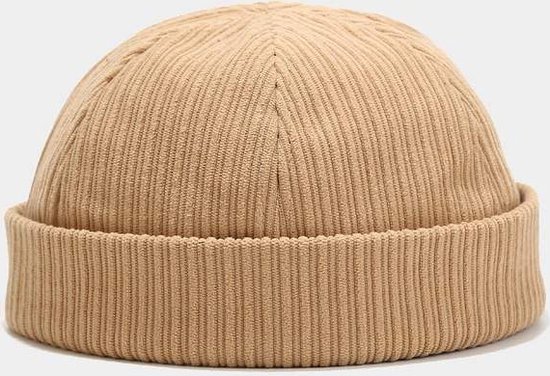 Boasty ® Beanie Cap - Ribbed - Caramel - Pet - muts heren- muts dames ...