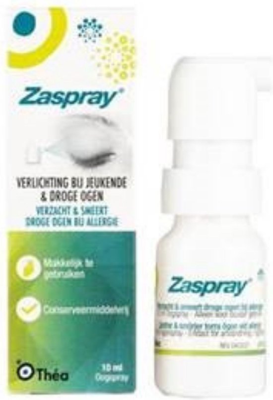Zaspray 10 ml - oogspray - verlichting bij jeukende en droge ogen | bol