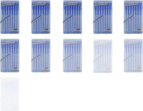 BIC Balpen - Stylo - Bic - Round Stic M - Blauw - 160 Stuks | bol.com