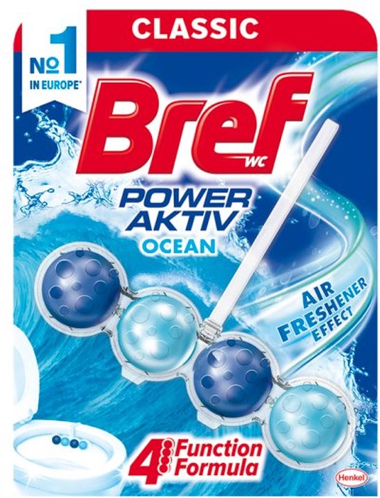 Bref - Wc Blok - Power Aktiv - Ocean - 10 x 50 gr - Voordeelverpakking ...