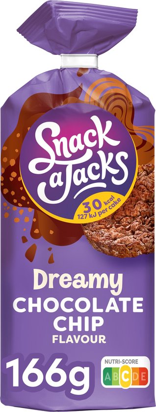 Snack a Jacks Chocolade Chips 166 Gram x 8 Stuks | Chocolate Chips | bol