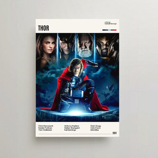 Marvel Poster - Thor Poster - Minimalist Filmposter A3 - Avengers Movie ...