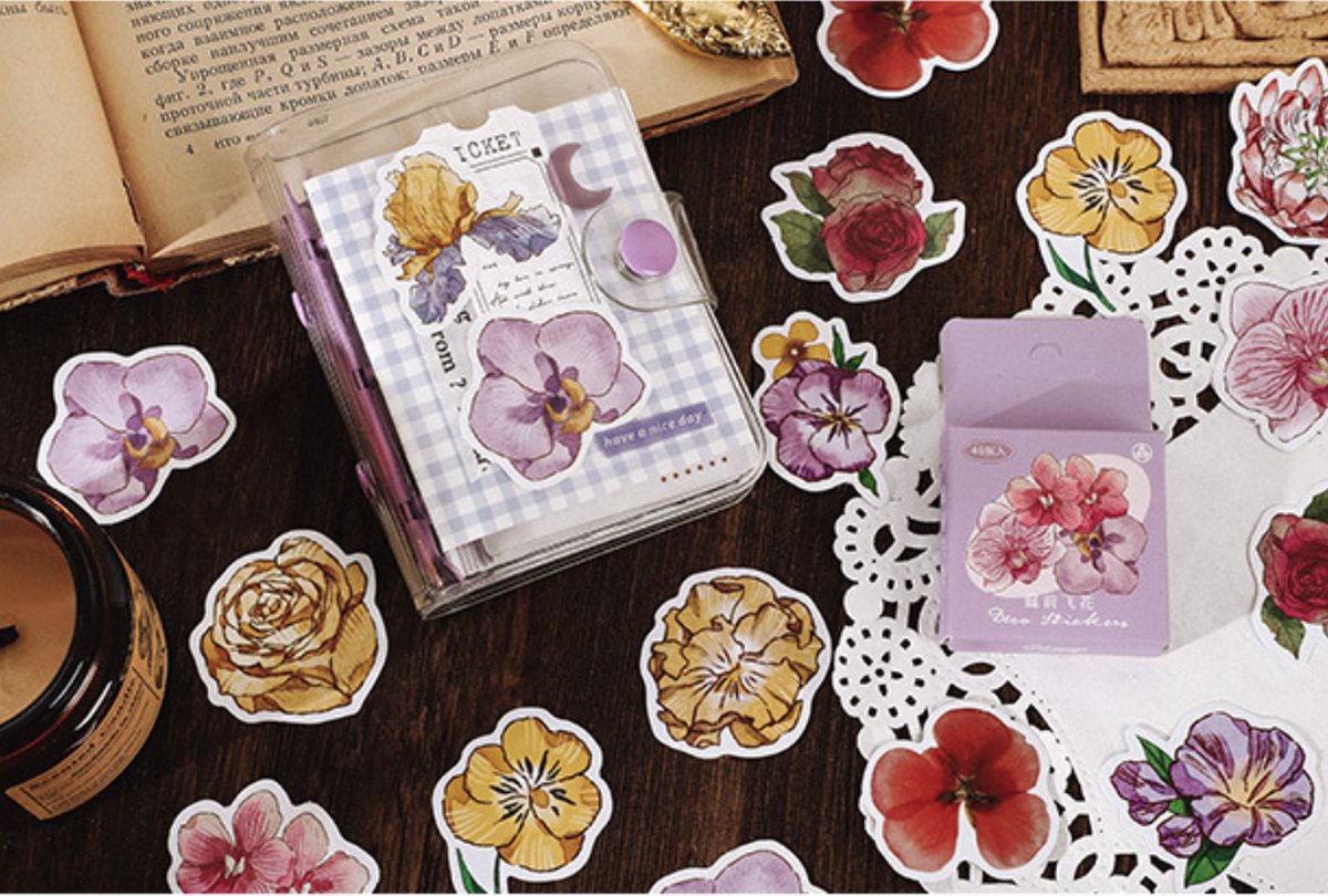 Bullet Journal Stickers - Planner Agenda Stickers - 46 Stuks - Bloemen ...