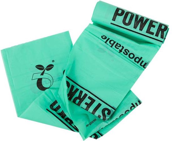 PowerSterko Afvalzak - Bioplastic o.b.v. Zetmeelblend - 120l - 70x110cm ...