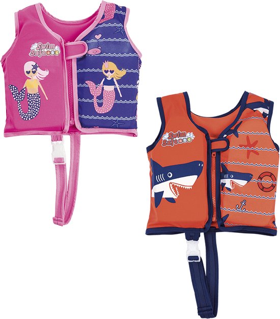 Bestway Life Jacket Swim Safe M / L - Mermaid | bol.com