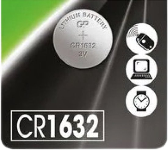 GP Batterij CR1632 - Knoopcel - Lithium - 3Volt - 1 STUK(S) | bol