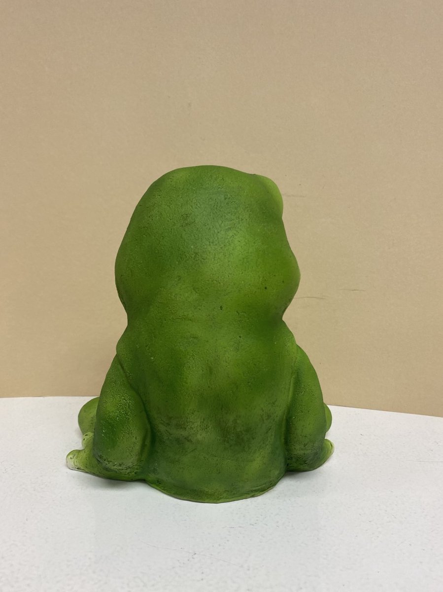 Decoratief polyresin slapend dier - kikker - hoogte 20x19x17 cm - Voor ...