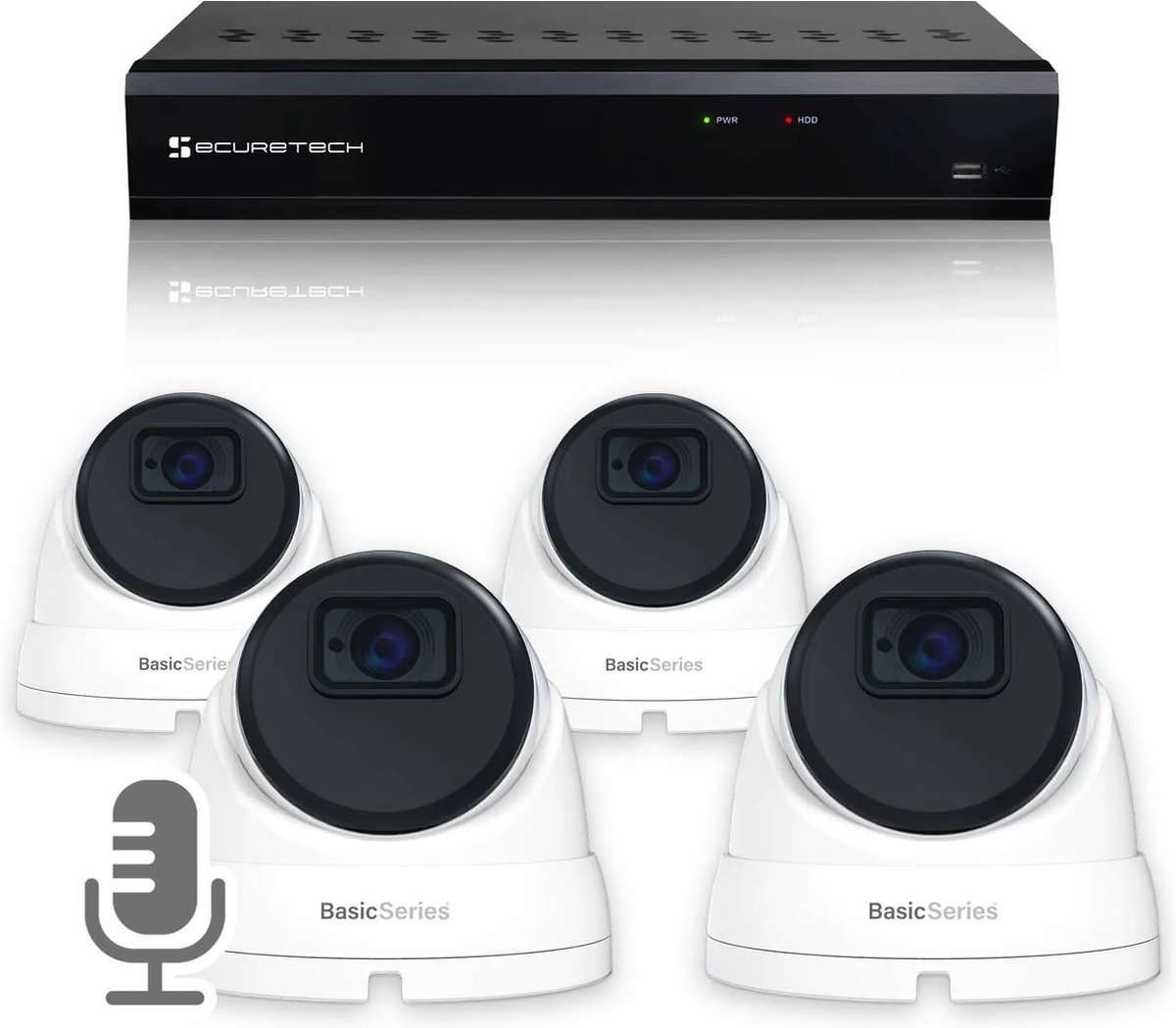 Securetech complete camerasysteem - met 4 beveiligingscamera voor ...