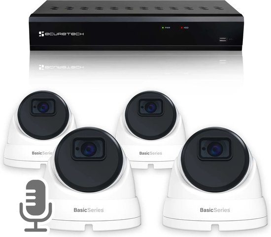 Securetech complete camerasysteem - met 4 beveiligingscamera voor ...
