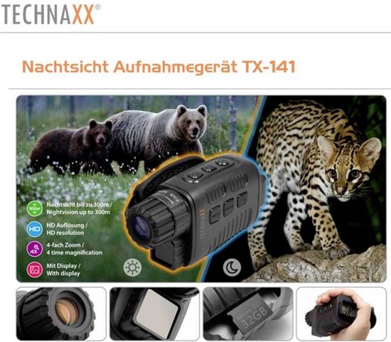 Technaxx TX-141 foto- en videocamera 960p (1280x960) met nachtzicht tot 300 meter en... | bol.com
