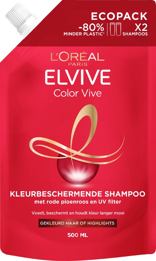 L'Oreal Paris Elvive Color Vive Kleurbeschermende Shampoo Ecopack ...