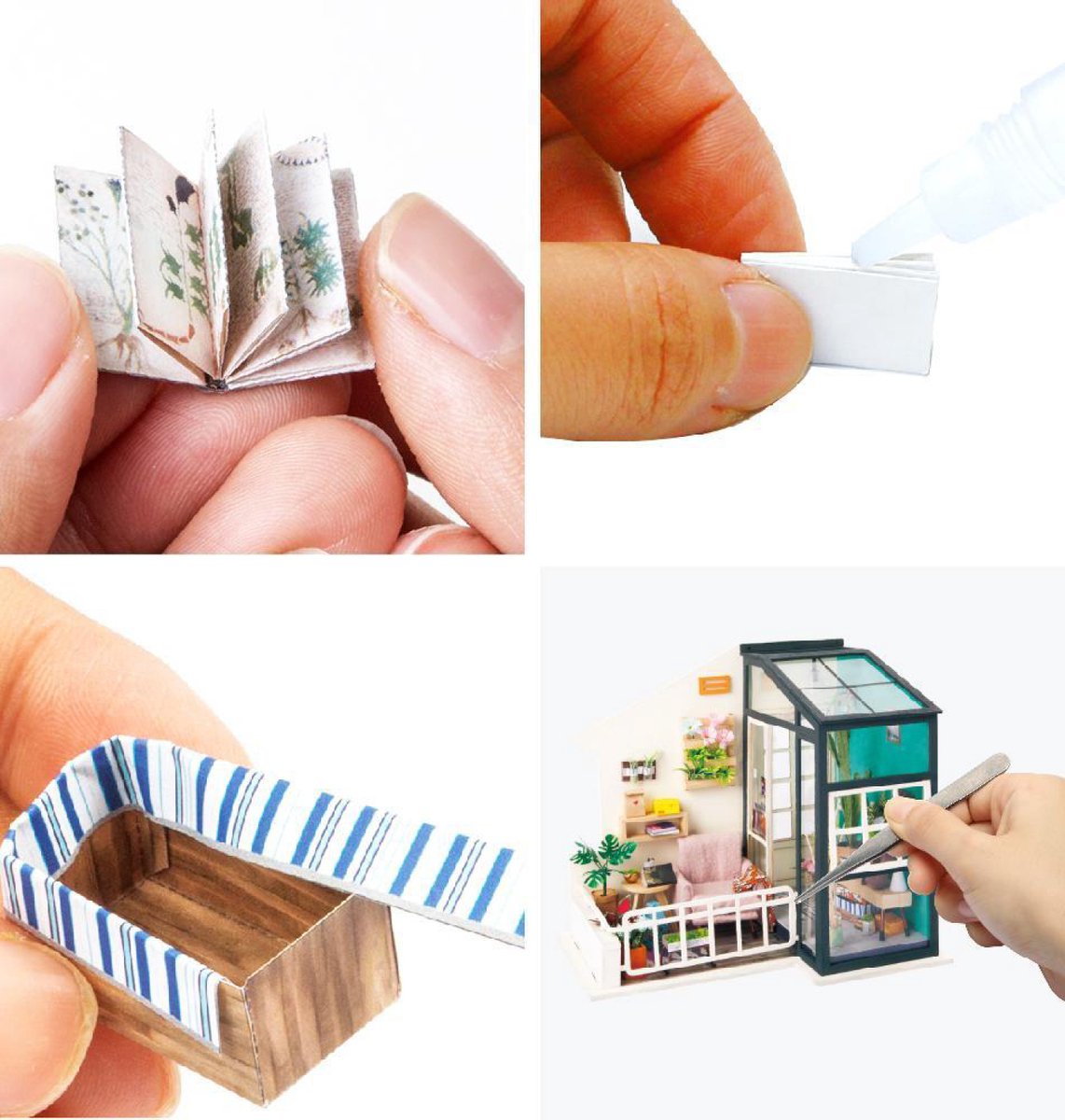 Robotime DIY modelbouw pakket Balcony Daydream met LED verlichting 13,5 ...