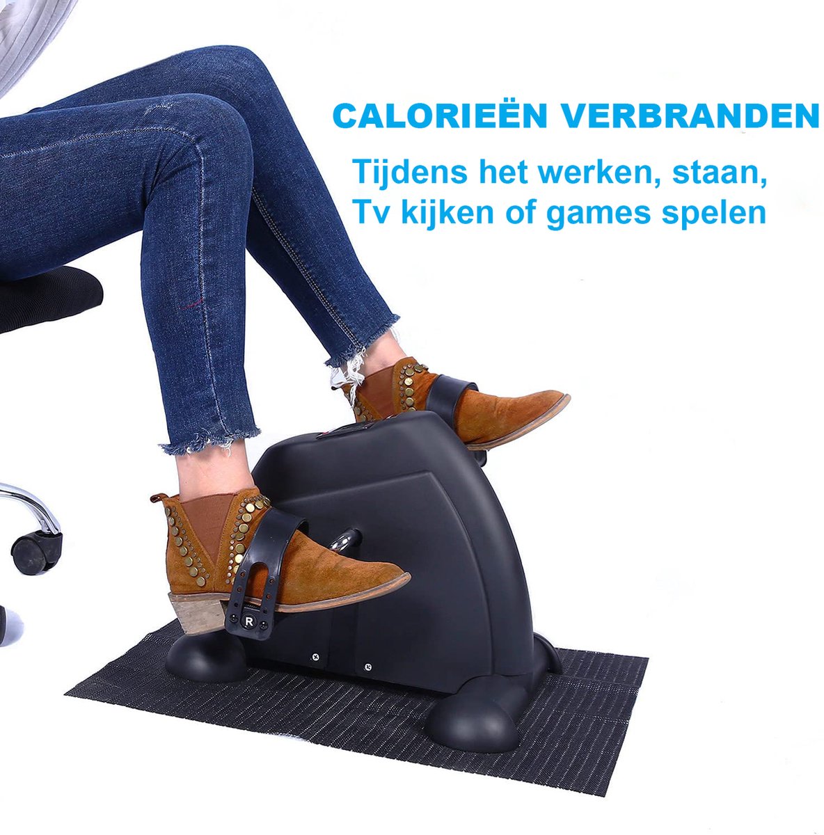 Mini hometrainer- SmartImprove - Onder Bureau - Fiets - Mini Oefening ...