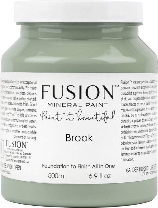 Fusion mineral paint - acryl - oud groen - meubelverf - brook - 500 ml ...