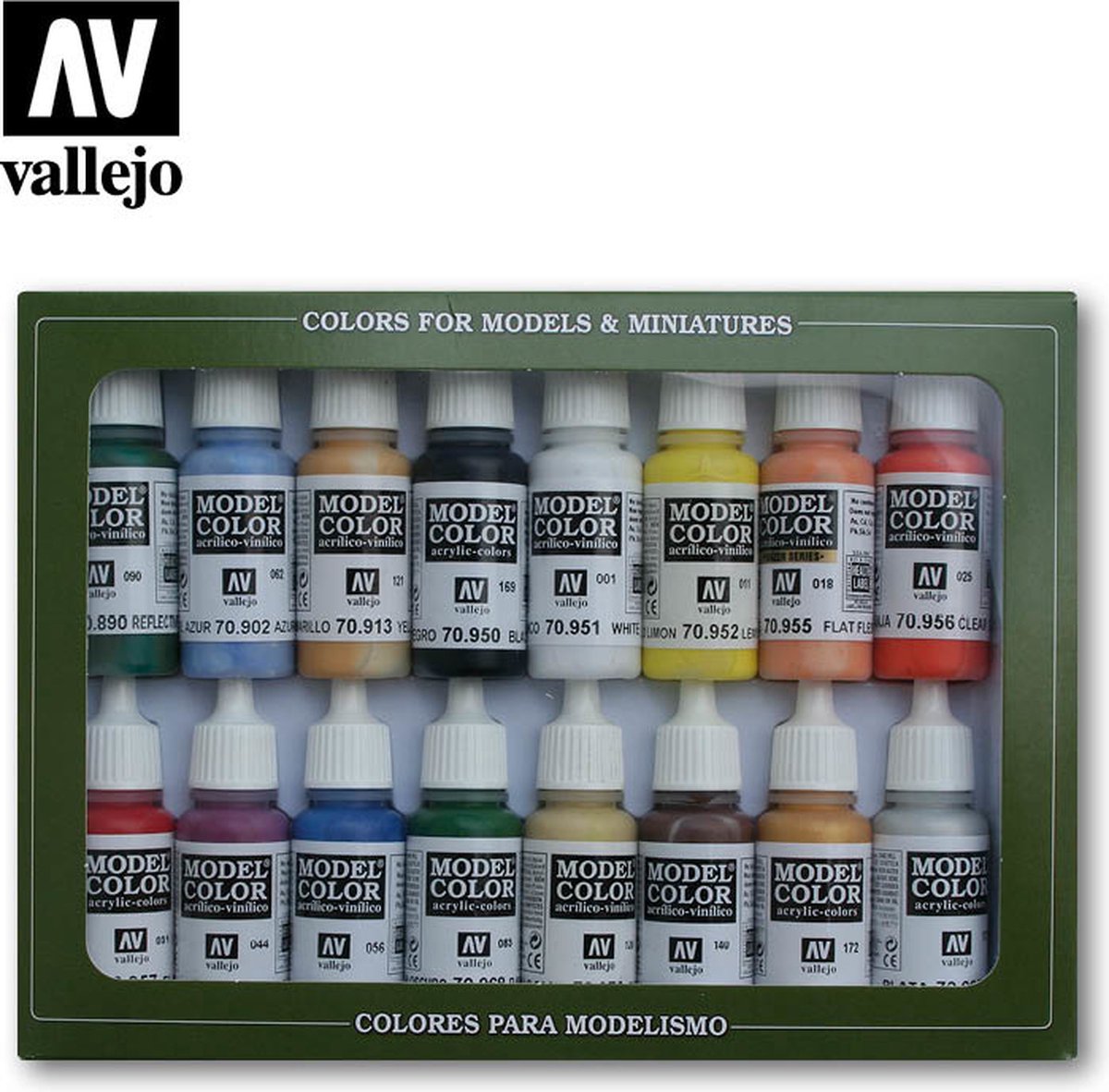 Vallejo 70140 Basic Colors USA - Model Color - Acryl Set Verf set ...