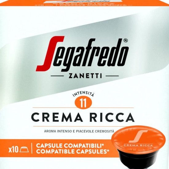 Segafredo compatible Dolce Gusto Crema Ricca 6 x 10 capsules | bol.com