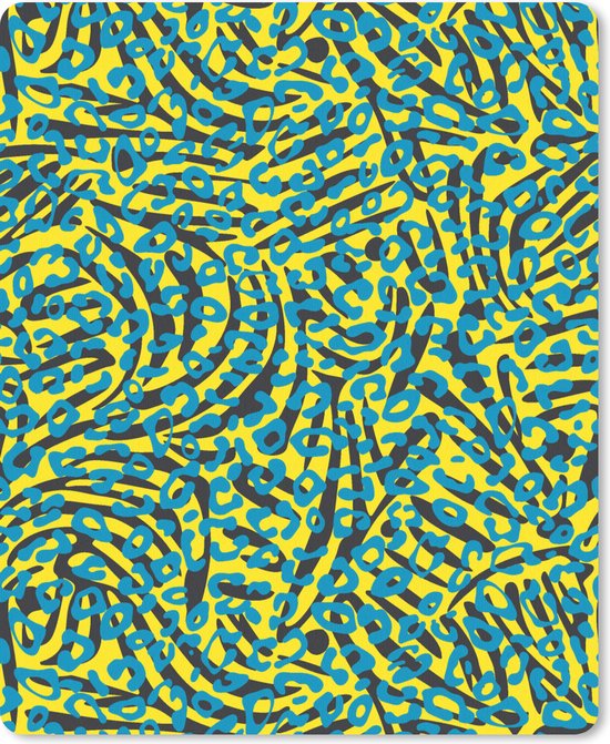 Abstract - Panterprint - Blauw - Patronen | bol.com