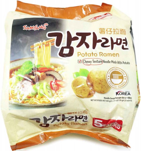 SAMYANG- POTATO RAMEN 5X 120 GR | bol.com