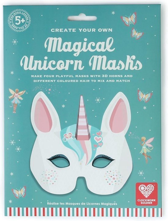 Magical Unicorn Masks by Clockwork Soldier - 5060262131909 | bol