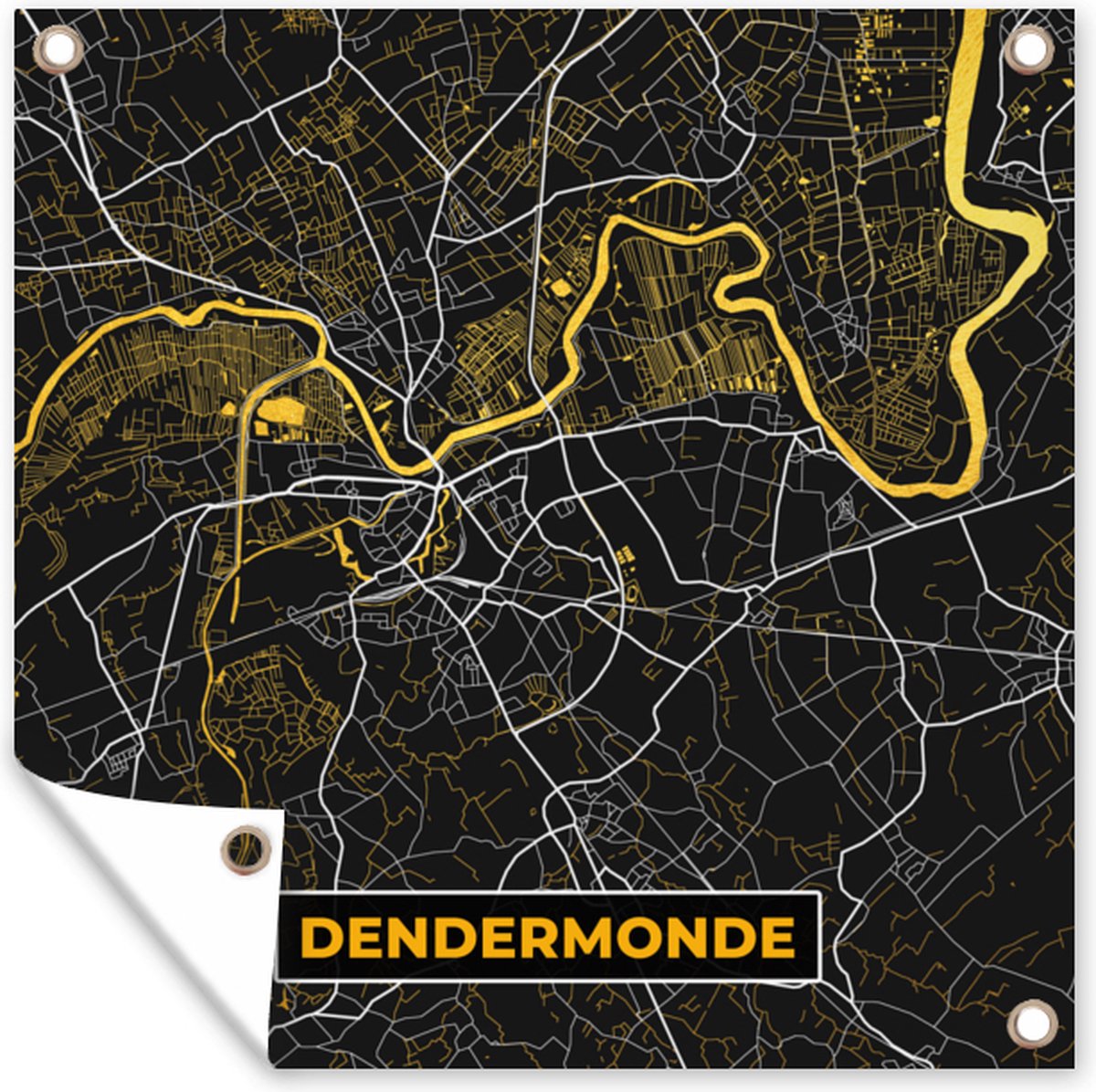 Tuindoek Goud - Dendermonde - Plattegrond - Stadskaart - Kaart ...