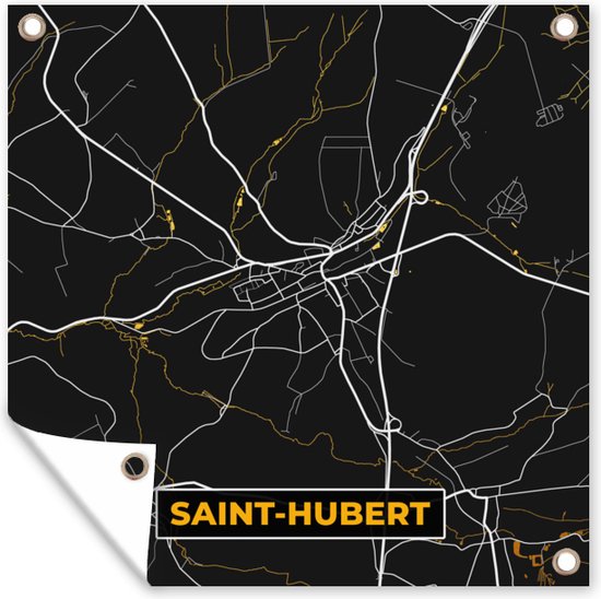 Tuin poster Stadskaart - Plattegrond - Saint-Hubert - Gold - Kaart ...