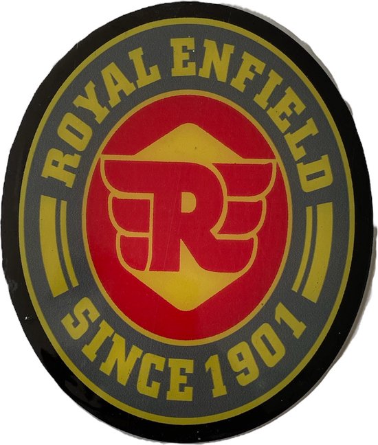 Royal Enfield - Sticker - 3D sticker - Motor - RE since 1901 | bol.com