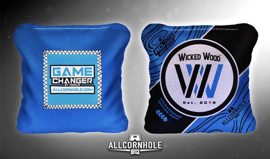 Wicked Wood Games - Pro Cornhole Zakjes - GameChanger - 1x4 - Blauw ...