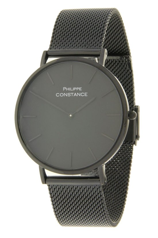 PHILIPPE CONSTANCE "FULL STAINLESS STEEL LARGE" ZWART | bol.com