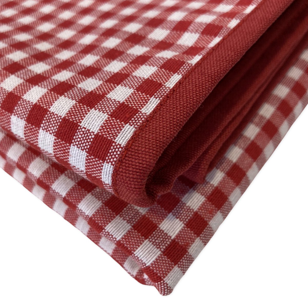 Geruit Tafelkleed Kleine ruit rood 140 x 140 (strijkvrij ...