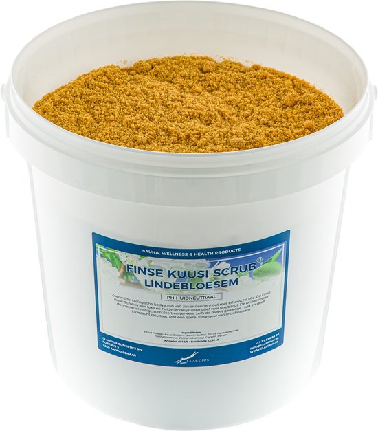 Kuusi Scrub Lindebloesem 10 liter - Hydraterende Lichaamsscrub | bol