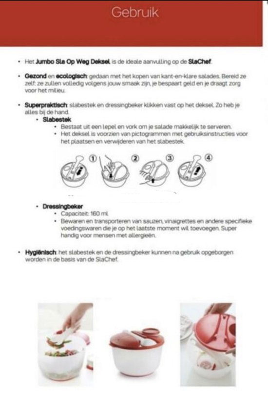 Tupperware Jumbo Salad on-the-go | bol.com