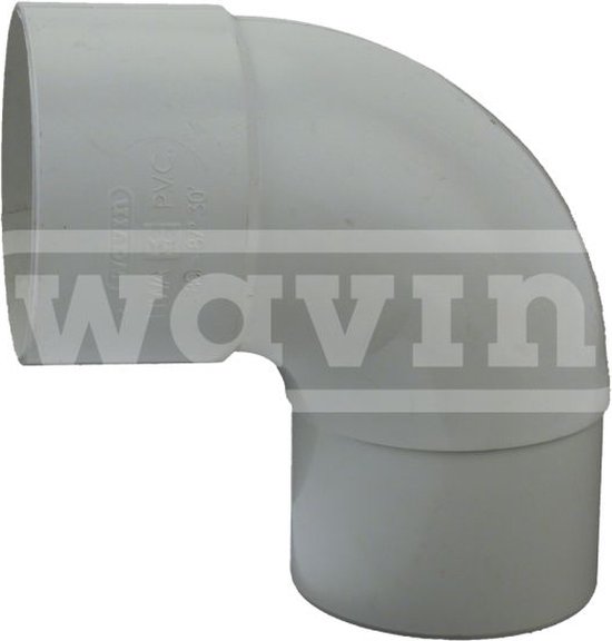Wavin HWA fitt -buis bocht, PVC, wit, 80mm, | bol
