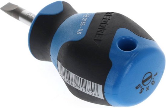 Gedore 2153 3-C schroevendraaier - kort model - 5,5mm | bol.com