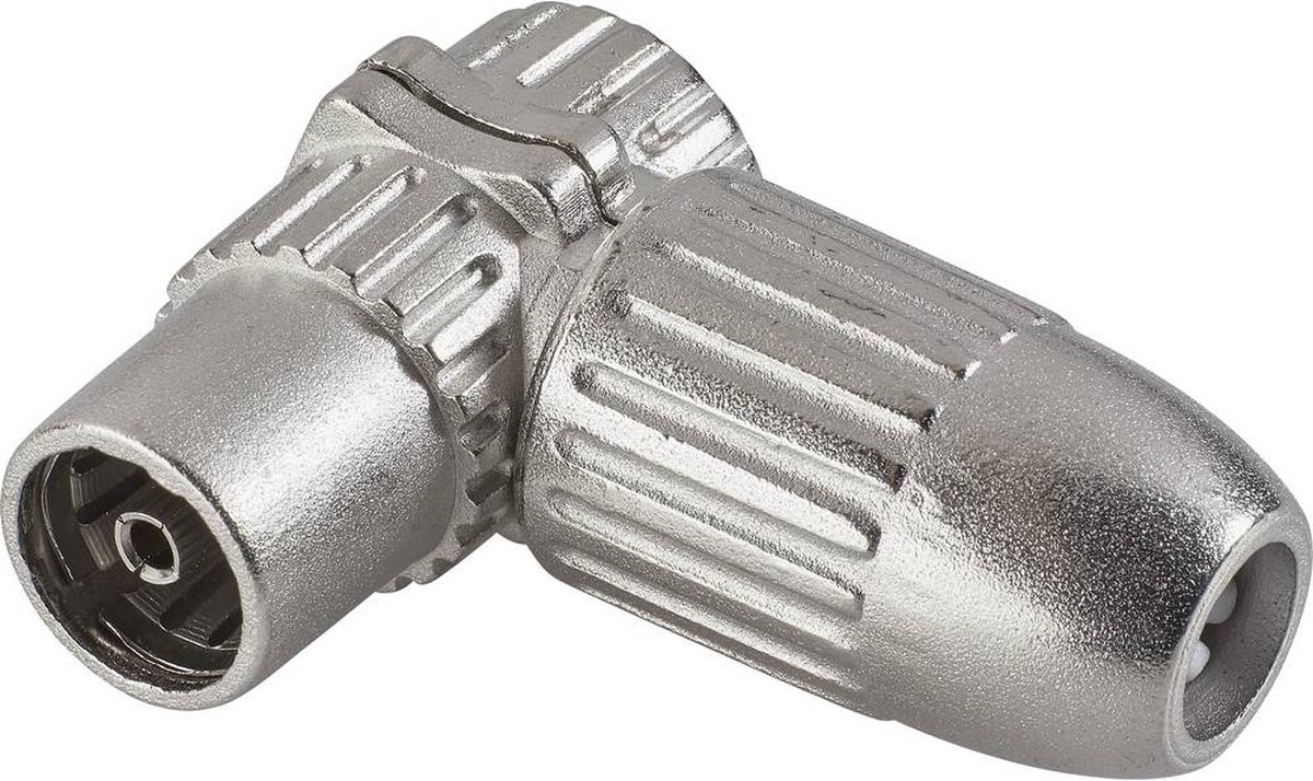 Coax-haakse koppeling gegoten Kabeldiameter: 7 mm | bol.com