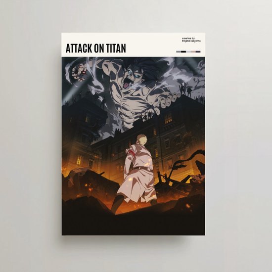 Anime Poster - Attack on Titan Poster - Minimalist Poster A3 - Attack ...