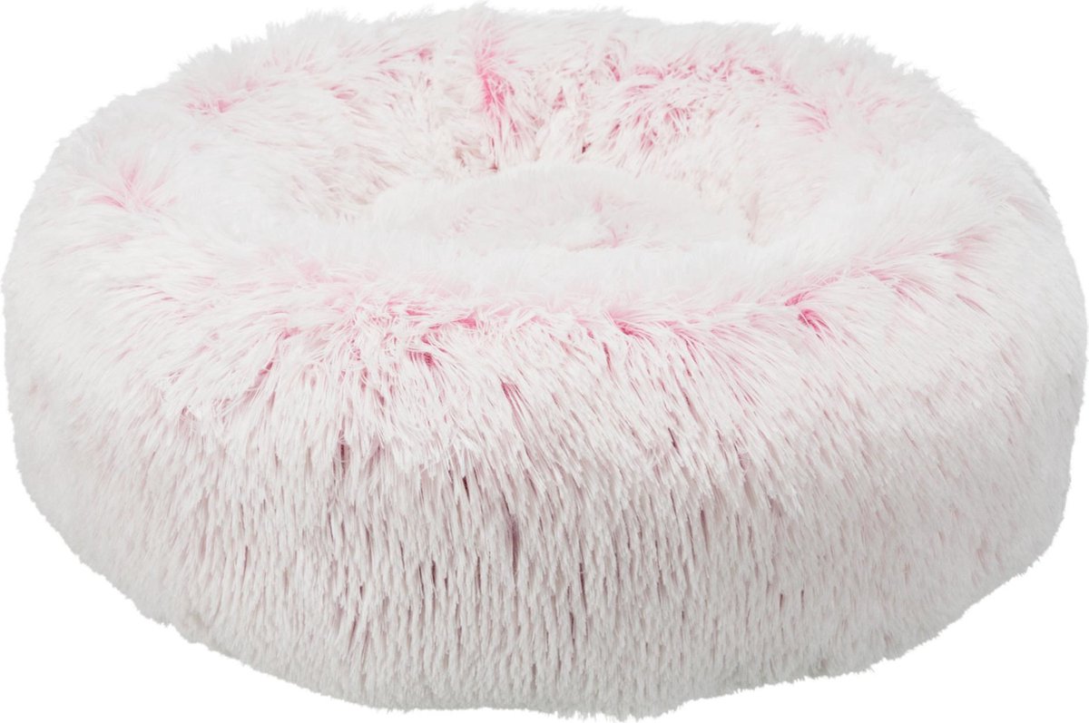 Hondenmand - Kattenmand Donut wit- roze 50 cm | bol.com
