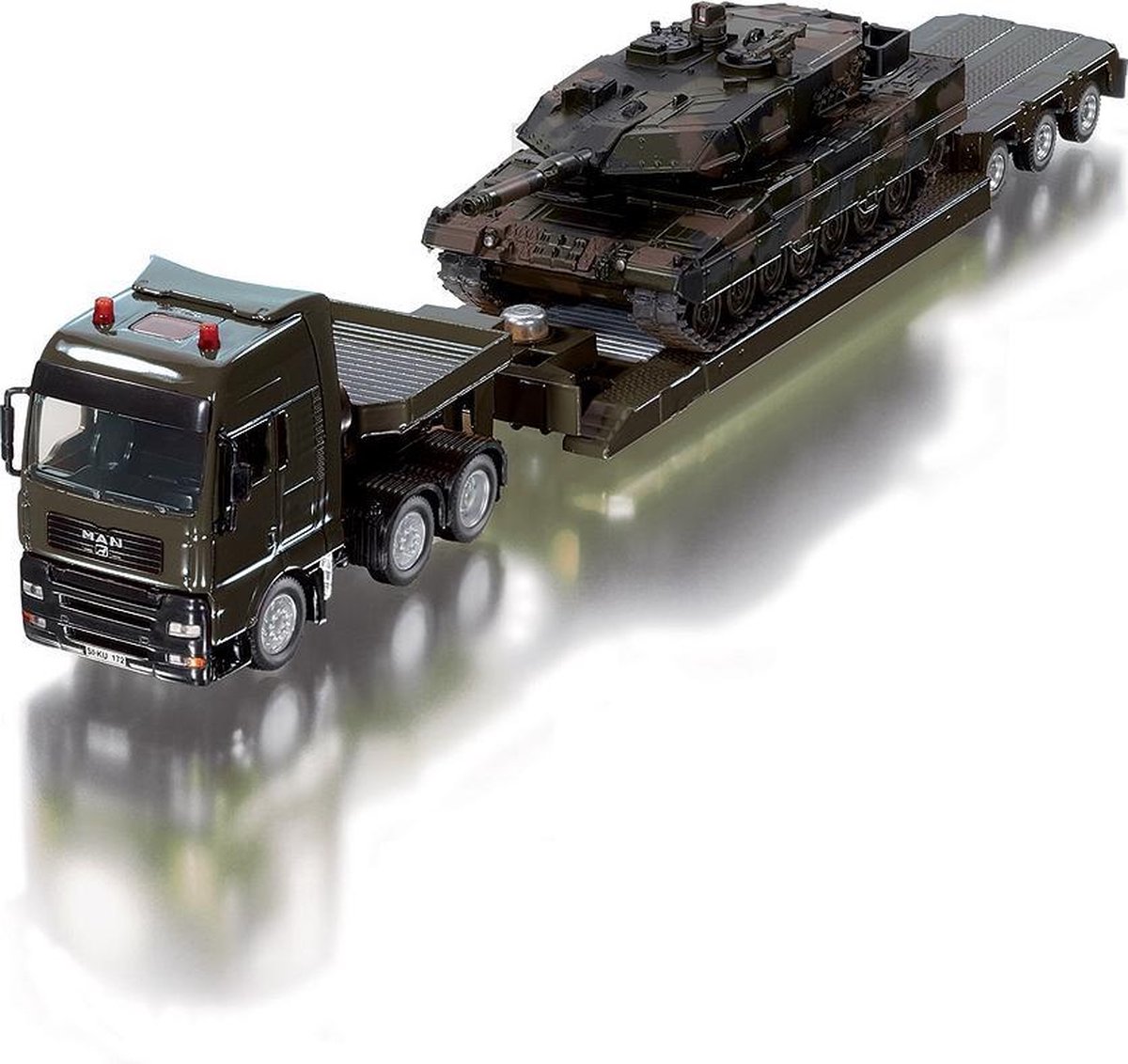SIKU 8612 Militair transport met tank | bol.com