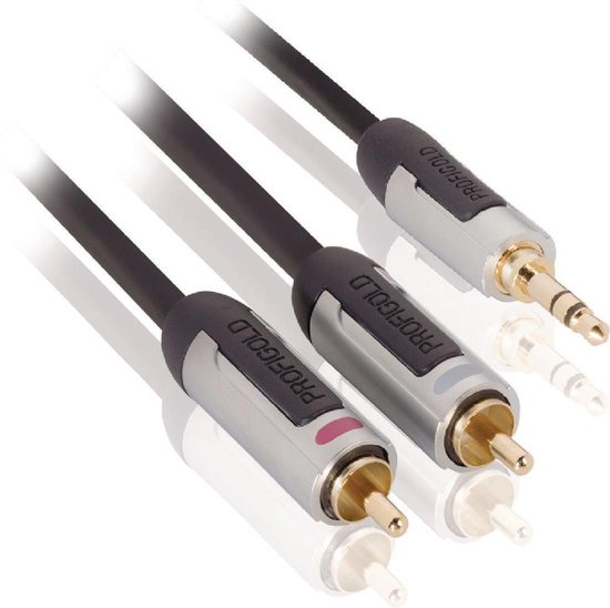 Profigold Proa3403 Stereo Audiokabel 3,5 mm Male - 2x Rca Male 3,00 M ...