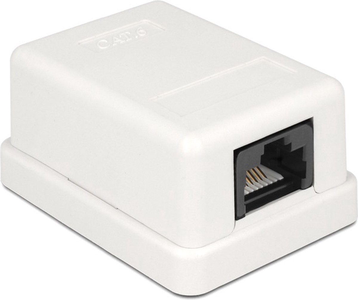 CAT6 Gigabit netwerk uitvoerdoos/montagedoos met 1 RJ45 poort - tool ...