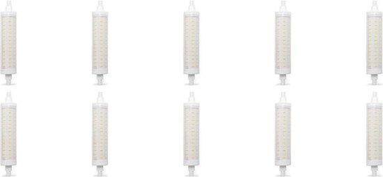 Led Lamp 10 Pack Aigi R7s Fitting 12w Helder Koud Wit 6500k
