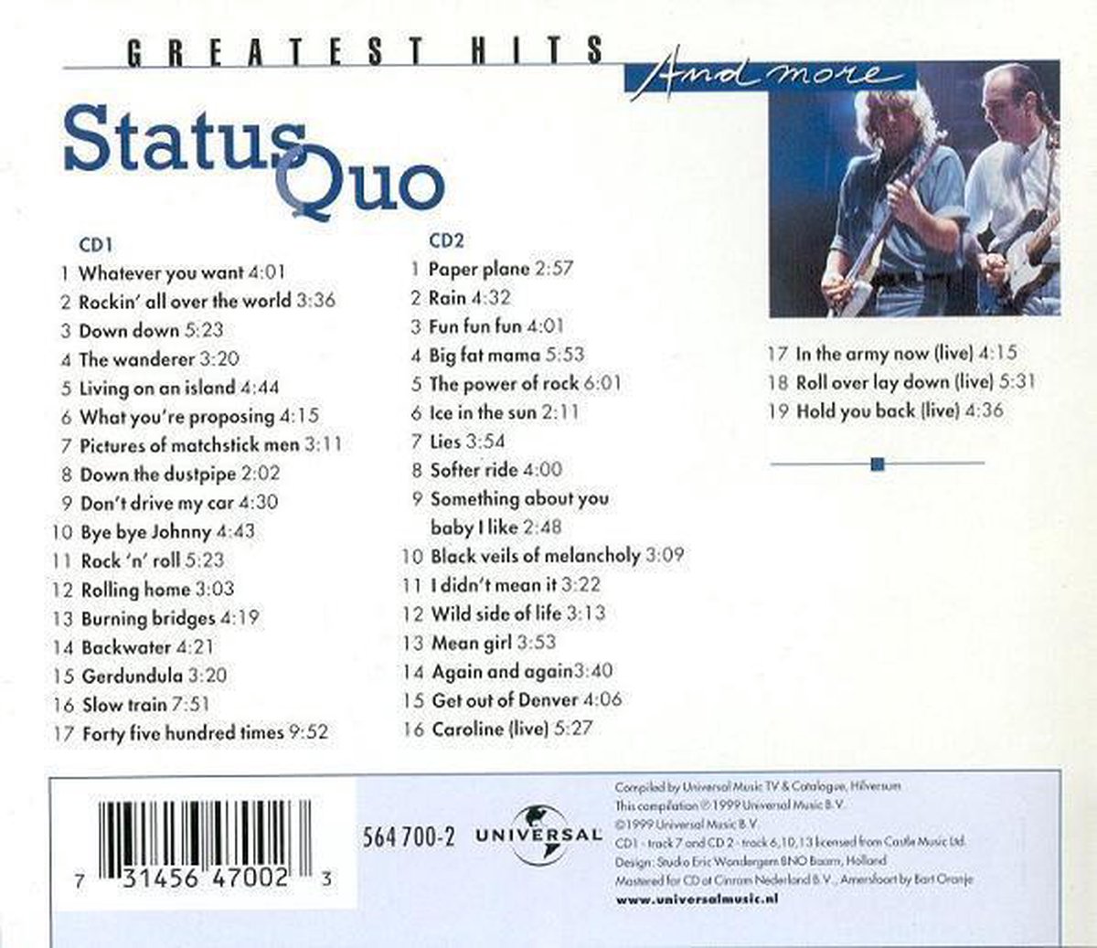 Status Quo Greatest Hits and More, Status Quo | CD (album) | Muziek | bol