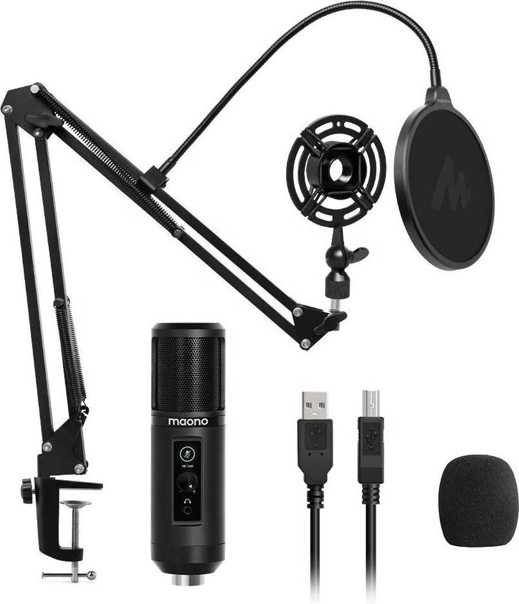 Maono PM422 – USB Microfoon voor PC – Gaming Microfoon Arm – Popfilter ...