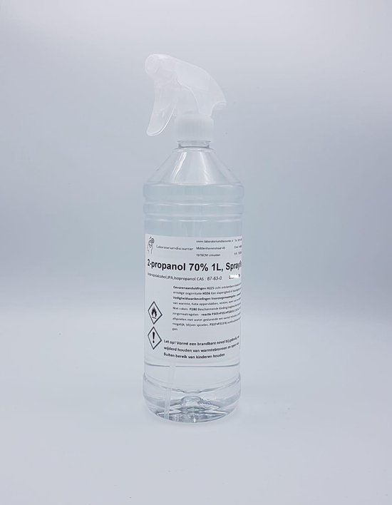 2-propanol, Isopropylalcohol, Isopropanol 70% 1L spuitfles | bol.com