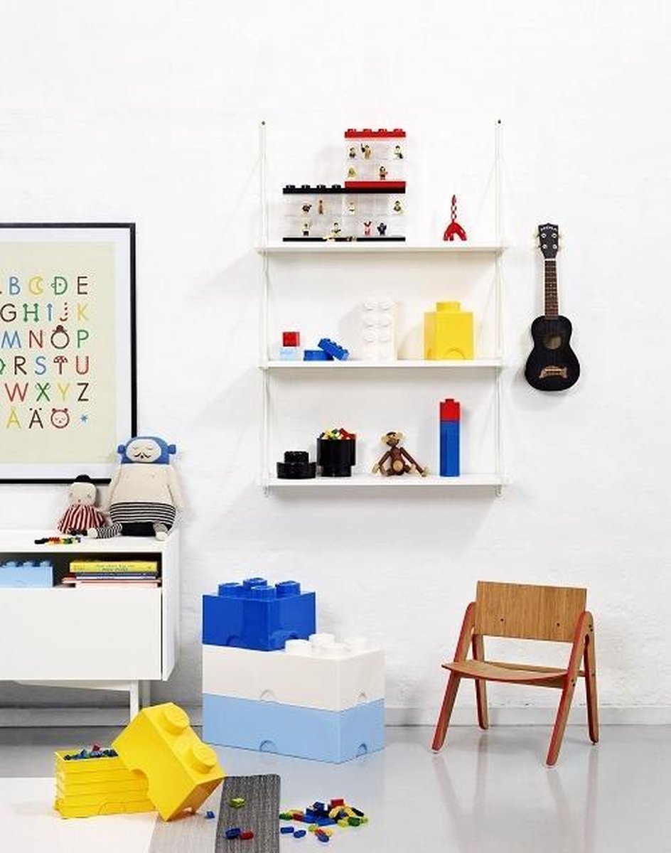 Set van 2 - Opbergbox Brick 2, Geel - LEGO | bol.com